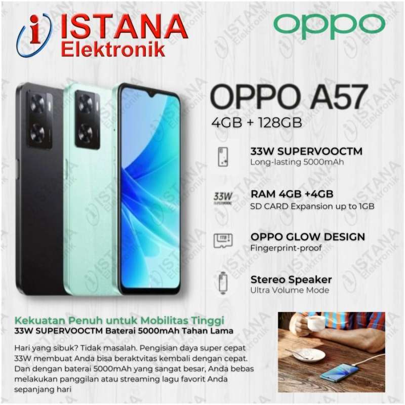 Jual OPPO A57 4/128GB SMARTPHONE GARANSI RESMI di Seller Istana ...