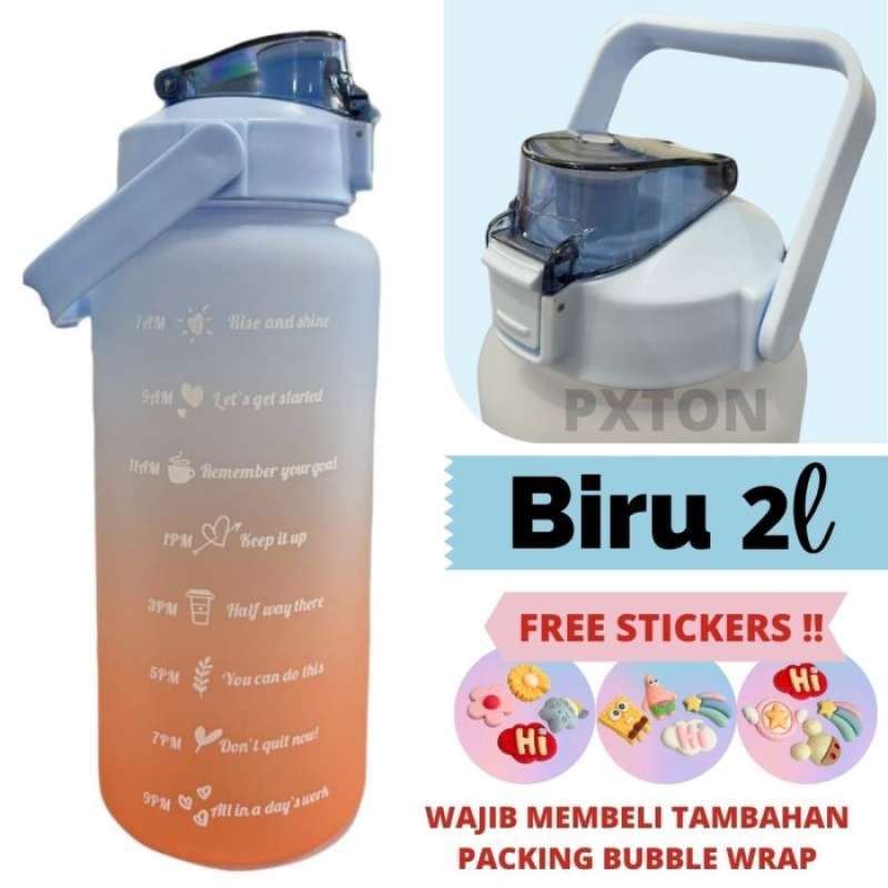Jual Botol Minum 2 Liter Botol Minum Viral Korea Botol Pelangi Motivasi ... Jual Botol Minum 2 Liter Botol Minum Viral Korea Botol Pelangi Motivasi ...