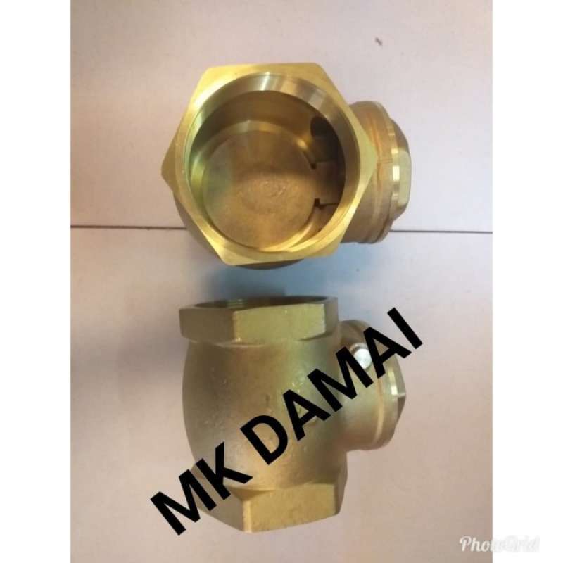 Promo Swing check valve brass 1 1/2(inch) Check valve kuningan Diskon ...