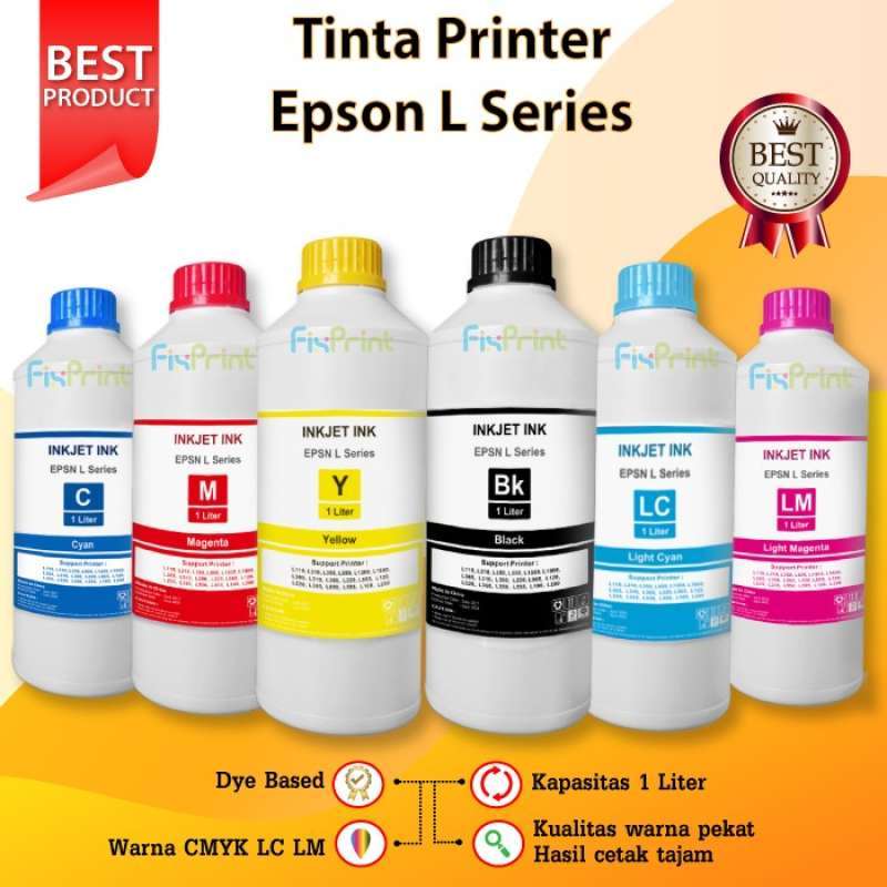 Promo Tinta Refill Printer Epson Ink Tank L Series 1 Liter 1L Botol ...