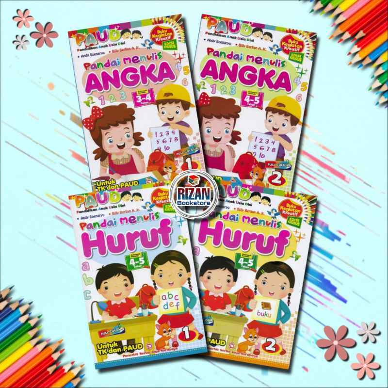 Promo [sj] Buku Pandai Menulis Angka Dan Huruf Diskon 49% Di Seller ...