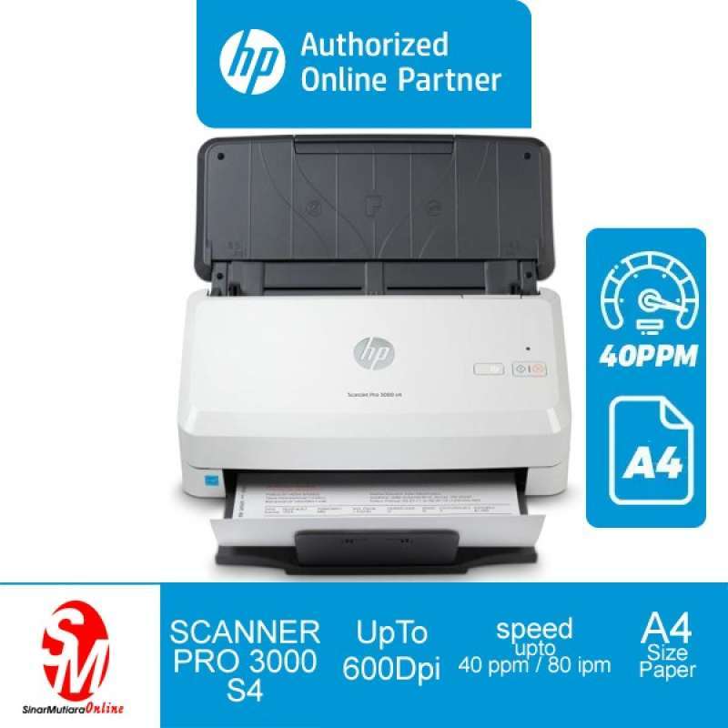 Promo Scanner ScanJet Pro 3000 S4 Sheet-feed ADF Duplex Diskon 23% di ...