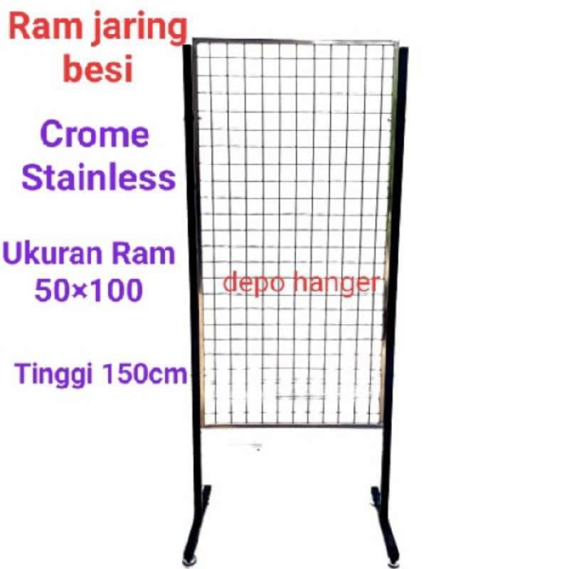 Promo Rak Ram Jaring Besi 50 × 100 + Kaki Mundo Ful Sett Diskon 23% di ...