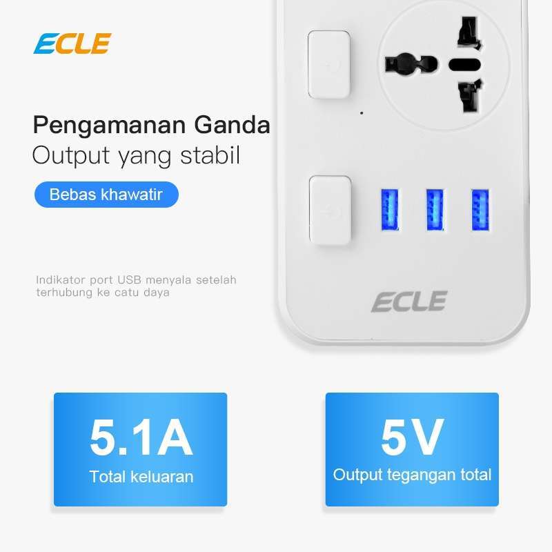 Promo Colokan Listrik Electric Socket Stop Kontak Power Strip Socket ...