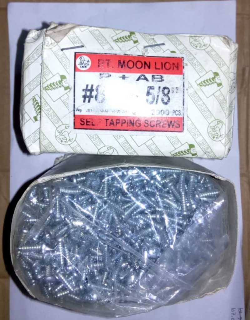 Promo Skrup Tapping Screw Kepala Bulat Moon Lion 8 X 5/8 Pab Isi 2000 ...