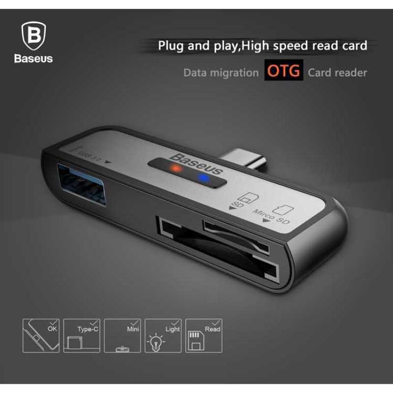 Jual Baseus Actqy-01 Data Migration Otg Card Reader Di Seller Zenoo ...
