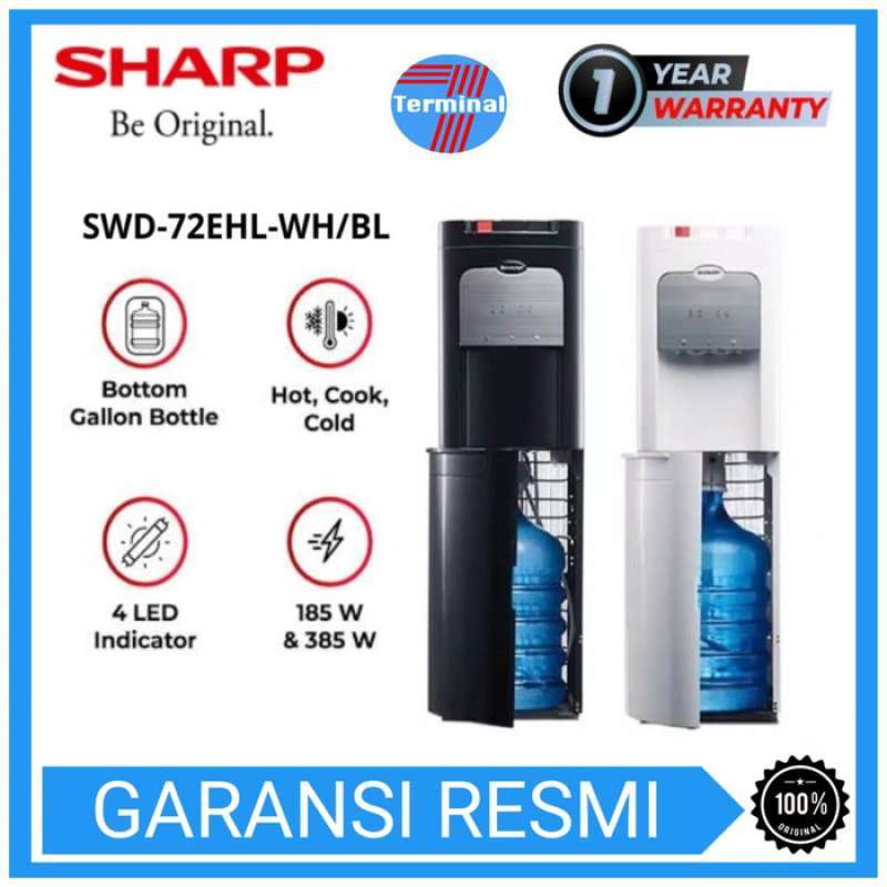 Promo Sharp Swd-72ehl-wh/bl Water Dispenser Galon Bawah Diskon 23% Di Seller Djaya Mandiri Store ...