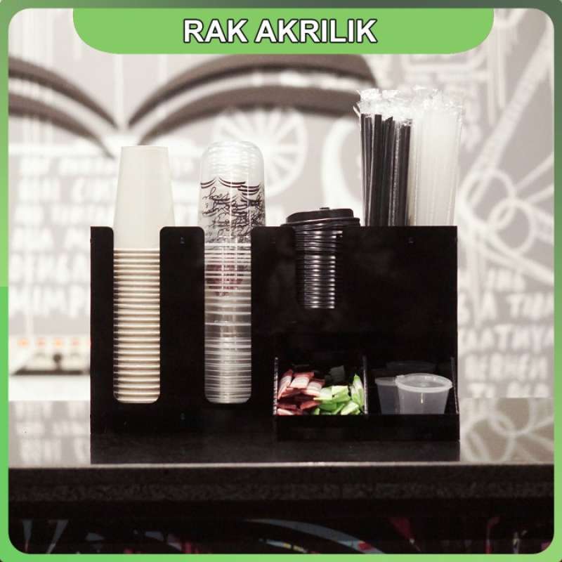 Promo Rak Akrilik Paper Cup Holder Sederhana Complete Model B Diskon 23 ...