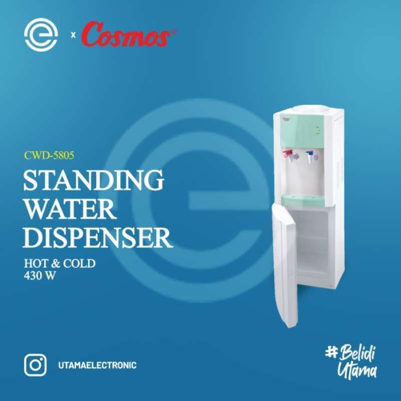 Promo Cosmos Dispenser Kompresor Panas & Dingin Cwd-5805 Diskon 23% di ...
