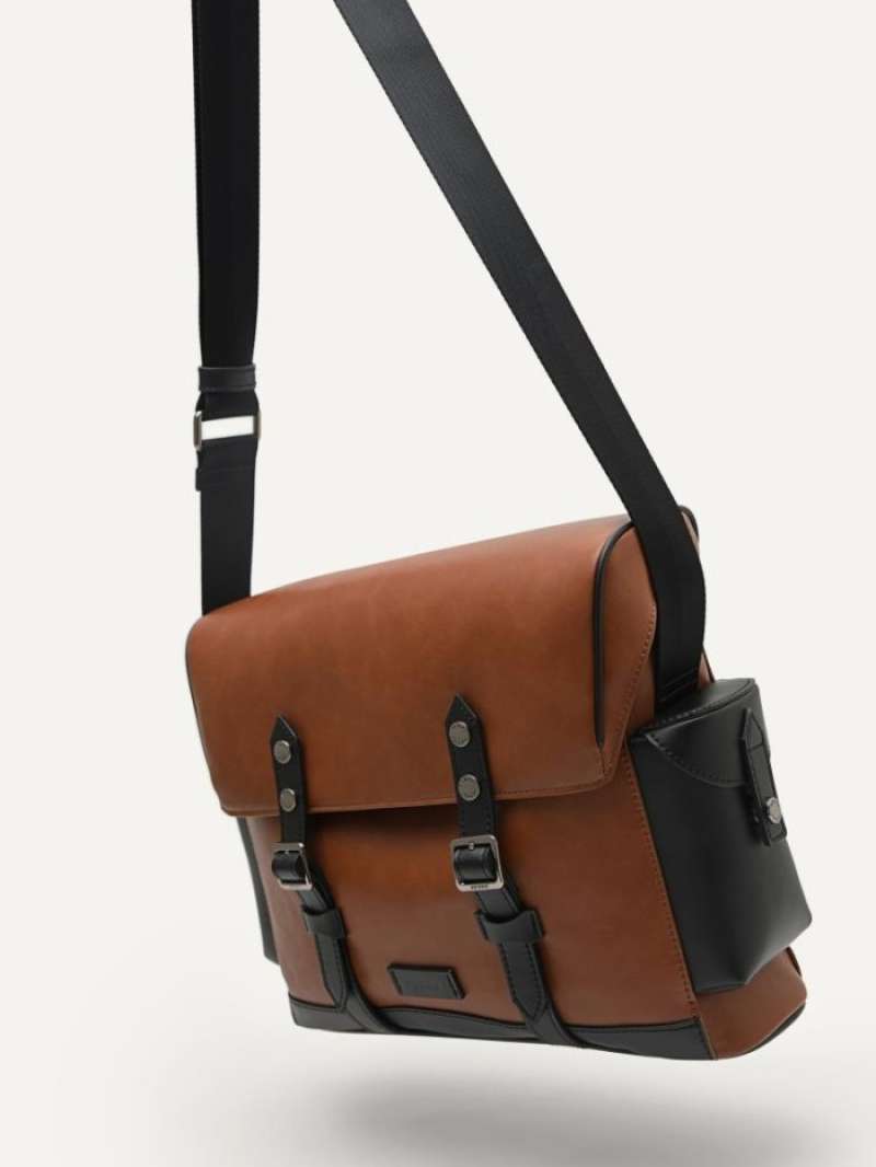 Jual Pedro Men Multi Compartment Messenger Bag With Synthetic Leather ...