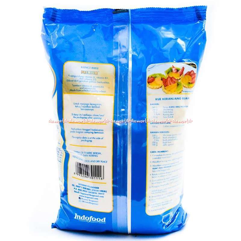 Jual Bogasari 1kg Kunci Biru Premium Cakra Kembar Segitiga Biru Tepung ...