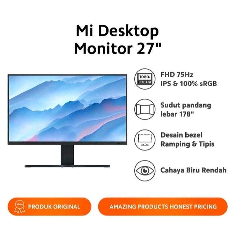 Jual XIAOMI Mi Desktop Monitor 27 inch IPS Panel Full HD 1080p di ...