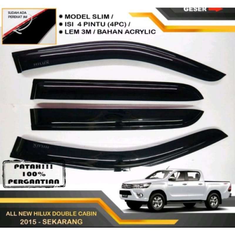 Promo Talang air mobil All New HILUX DOUBLE CABIN 2015-2023 Model Cembung Diskon 26% di Seller ...