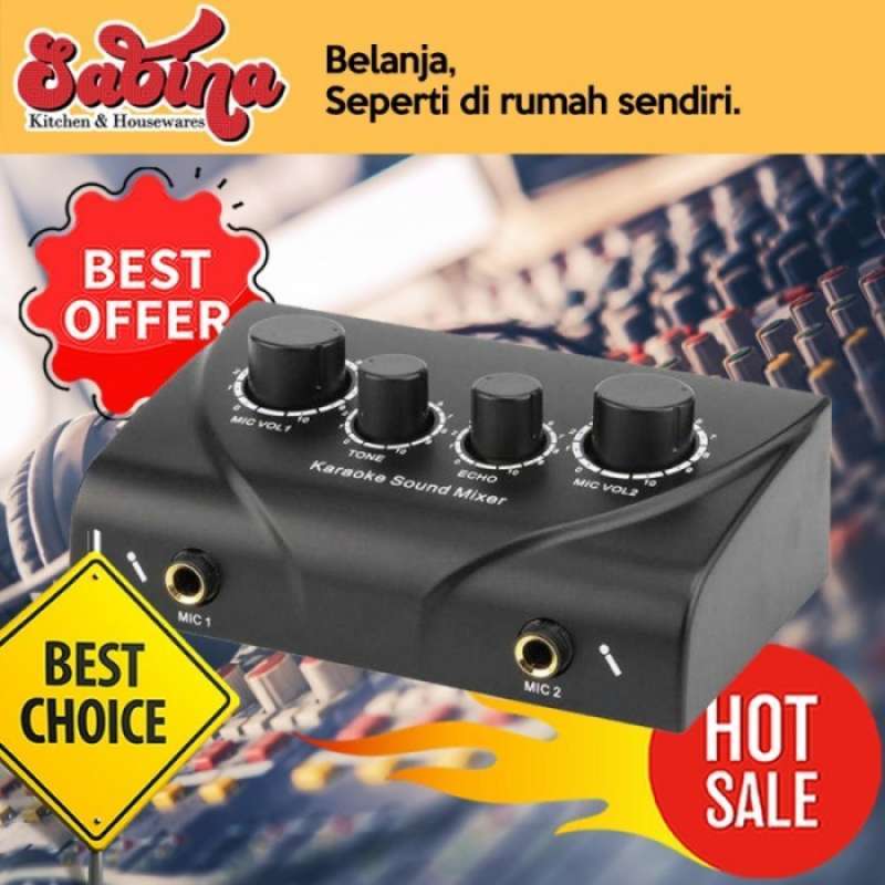 Promo Mixer Audio Echo Tone Karaoke Mini Portable 2 3w Diskon 23% Di Seller Guaza Store ...