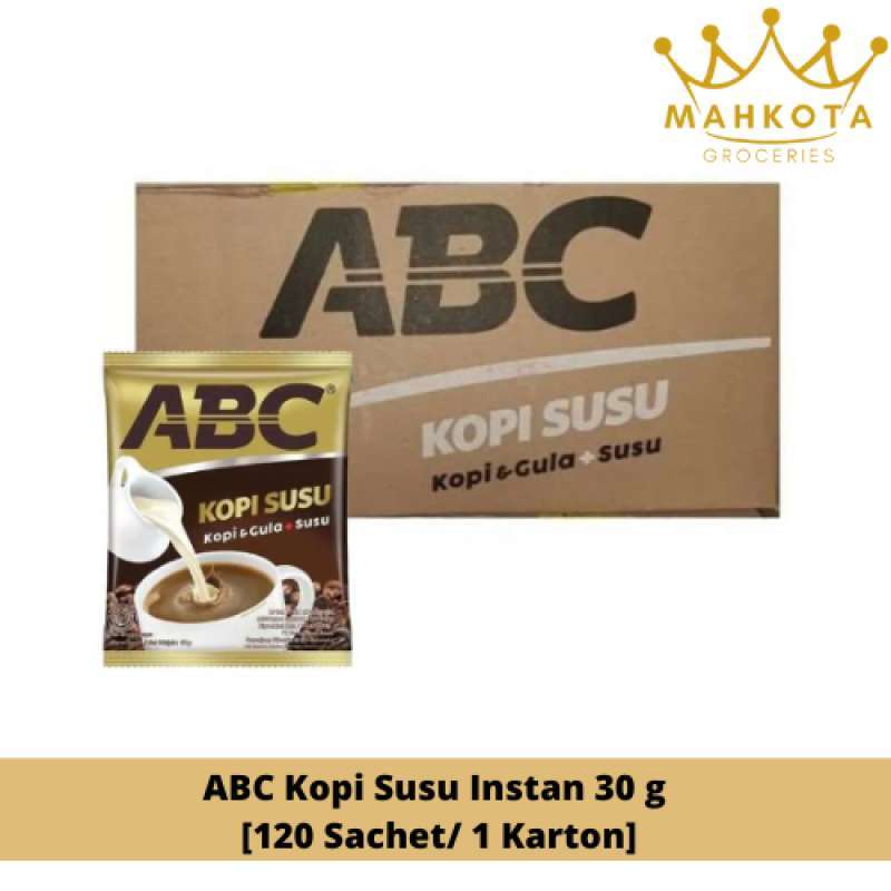Promo [MG] ABC Kopi Susu Instan [31 g/ 120 Sachet/ Karton] Diskon 3% di ...