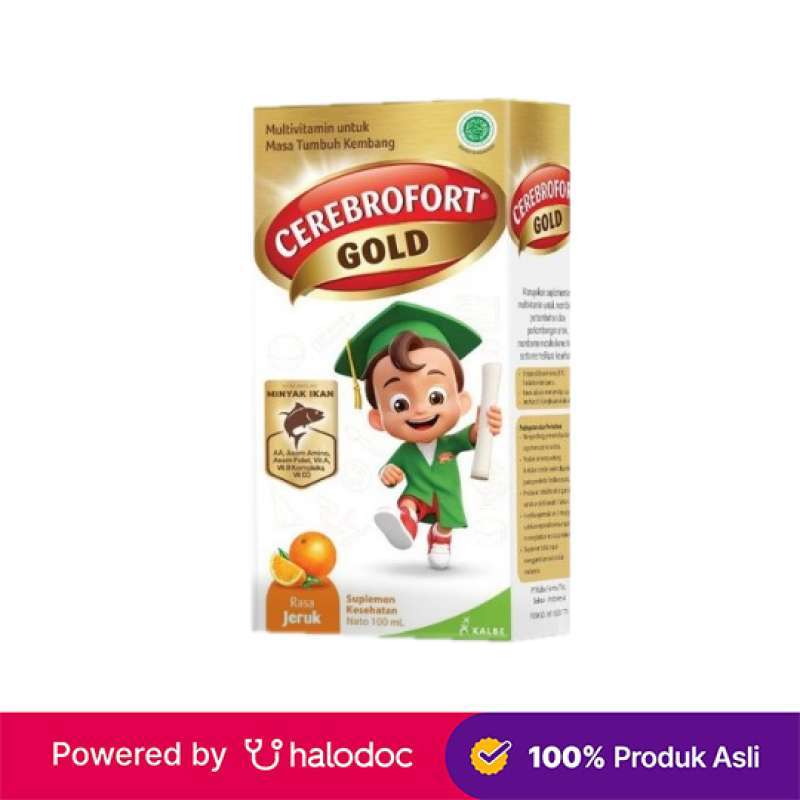 Jual Cerebrofort Gold Orange Syrup 100 Ml Di Seller Apotek Medika Prima ...