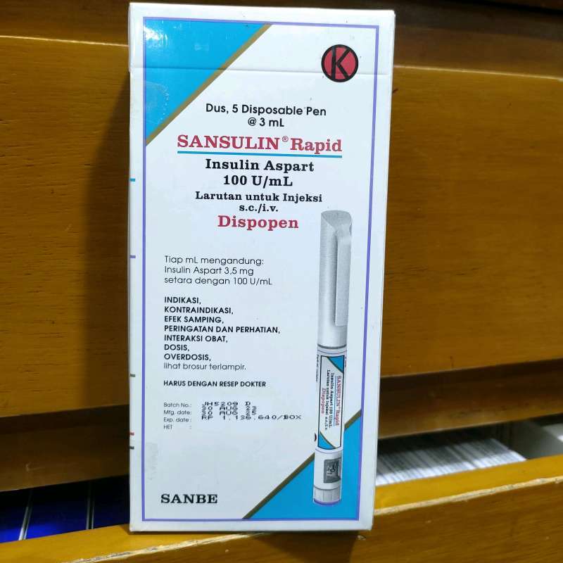 Promo Sansulin Rapid Insulin Aspart 100 U/ml Diskon 53% Di Seller ...