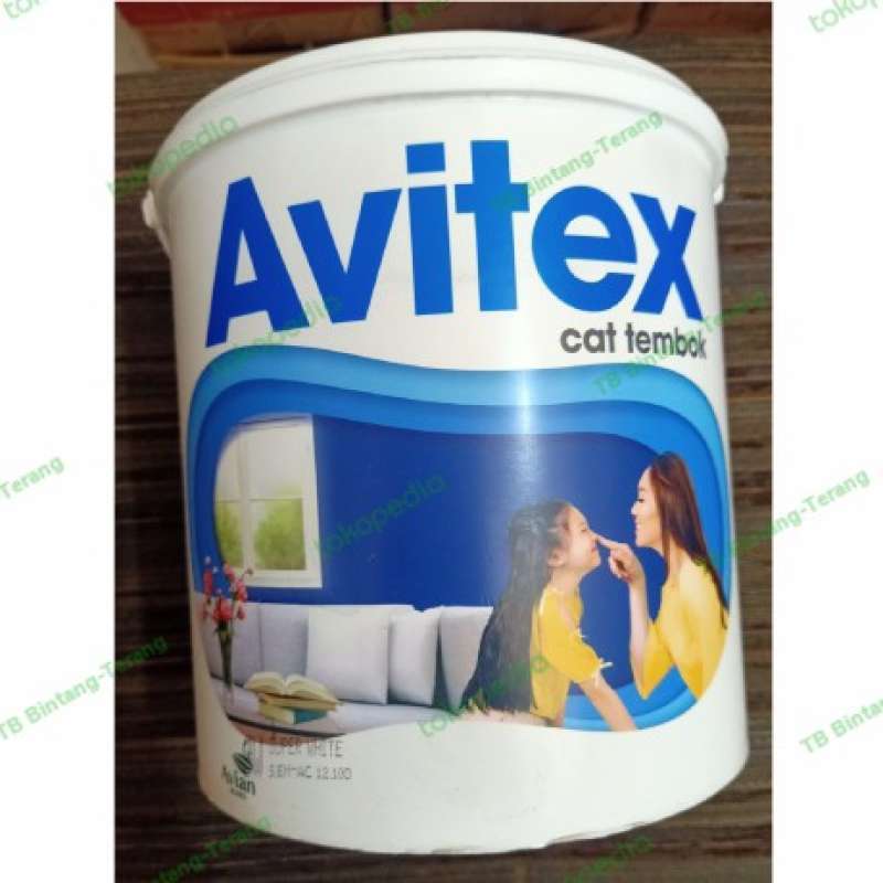 Promo Avitex Putih Super White Cat Tembok Interior Galon 5 Kg ...