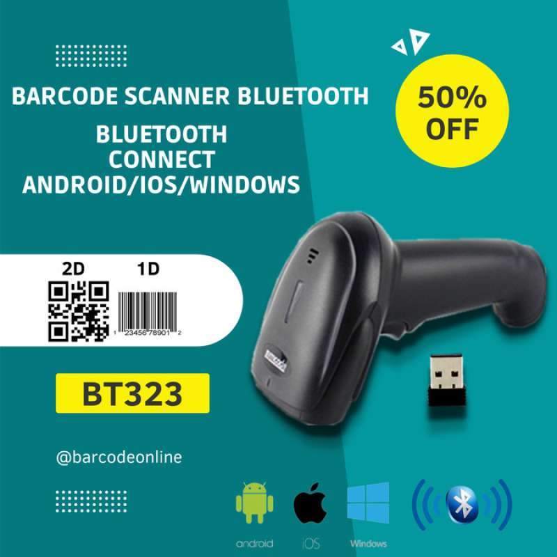 Jual Barcode Scanner E-faktur 2d/1d All Id Bt323 (qr Code-efaktur) Di Seller Wellmart Premier ...