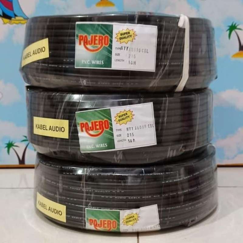 Promo KABEL LISTRIK/AUDIO PAJERO HYO 2x1,5 PANJANG KABEL 50M Diskon 23% ...