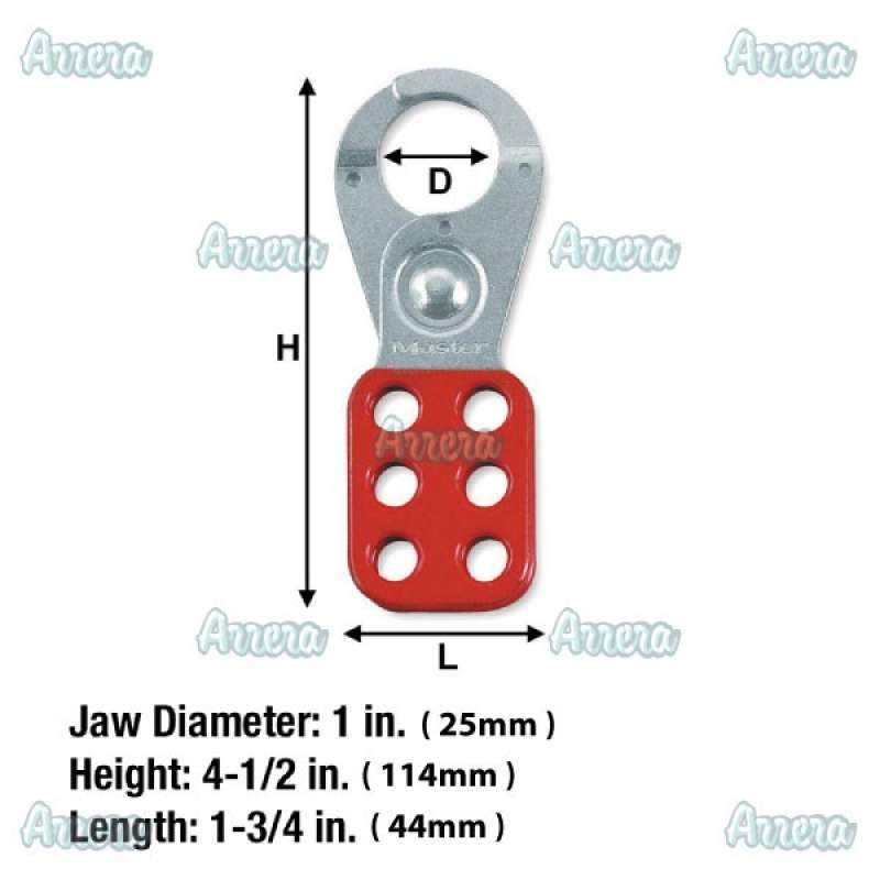 Promo Master Lock 420 LockOut TagOut steel hasp Safety LOTO Diskon 23% ...