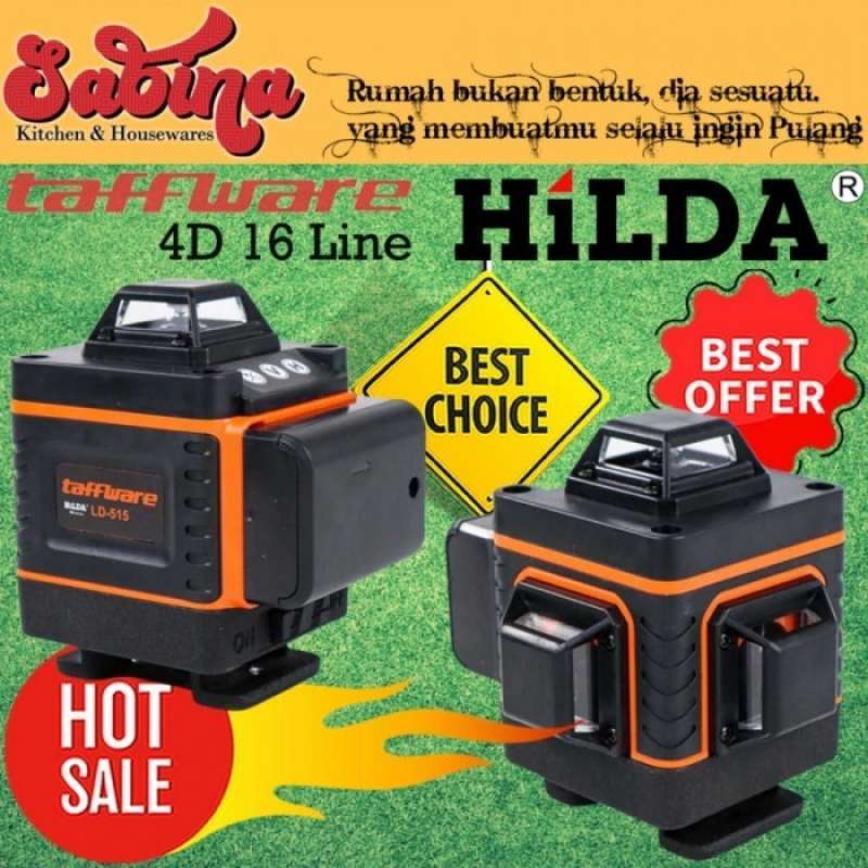 Promo Laser Level Self Leveling 4d 16 Line Remote Alat Ukur Konstruksi ...