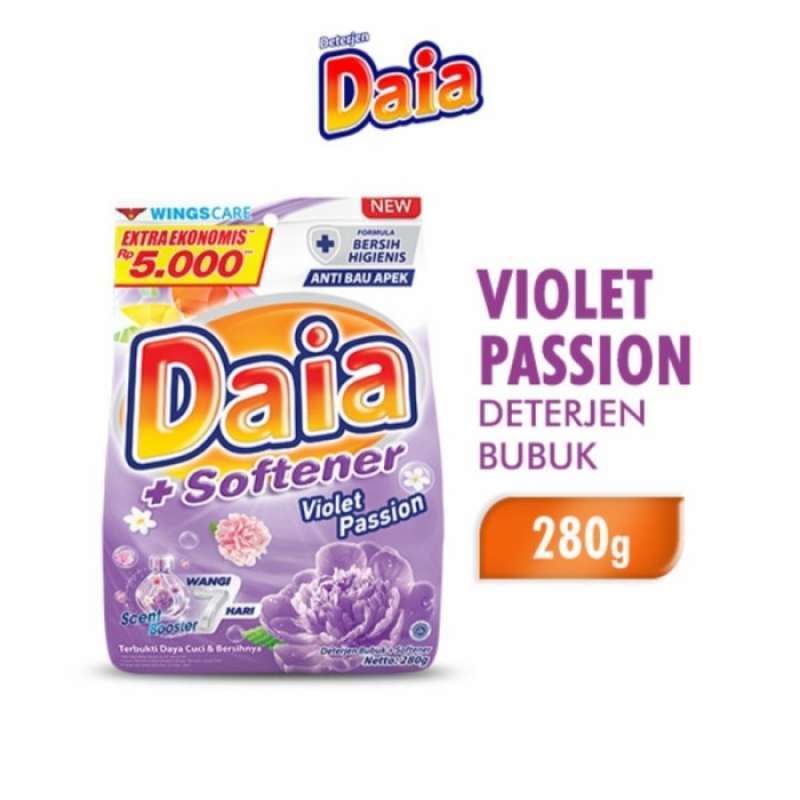 Jual Daia 5000 Detergent Bubuk Violet Isi 12pcs Di Seller Mis Barokah ...