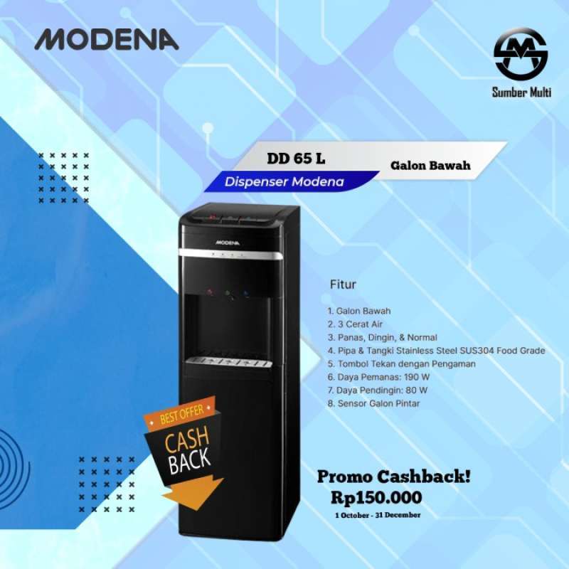 Promo Dispenser Galon Bawah Modena Dd65l Diskon 33% Di Seller Aqmar ...