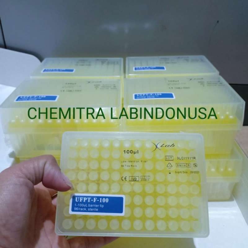 Promo Xlab Filter Tips 100 Ul Sterile Pipet Tip For Micropipette 96 ...