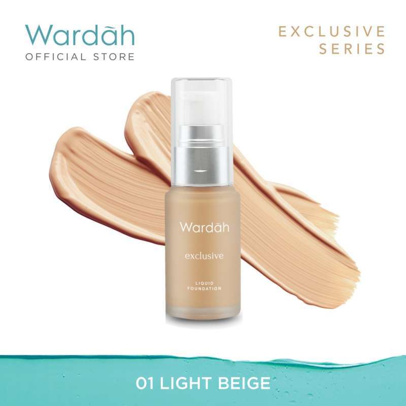 Jual 20 Ml Wardah Exclusive Liquid Foundation Spf 30 / Base Makeup - 01 ...
