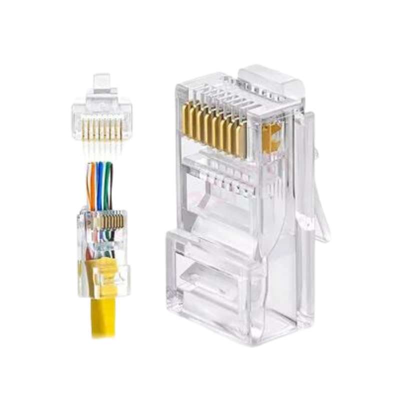 Jual Connector Rj45 Box Cat 5 Isi 100 Pcs Jack Konektor Rj45 Lan Di ...