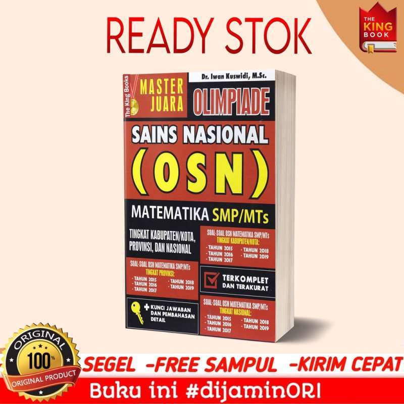 Jual Buku Master Juara Olimpiade Sains Nasional (OSN) Matematika SMP/MTs di Seller the king ...