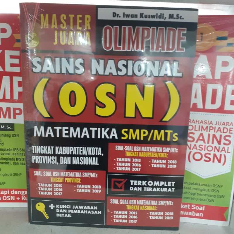 Jual Buku Master Juara Olimpiade Sains Nasional (OSN) Matematika SMP/MTs di Seller the king ...