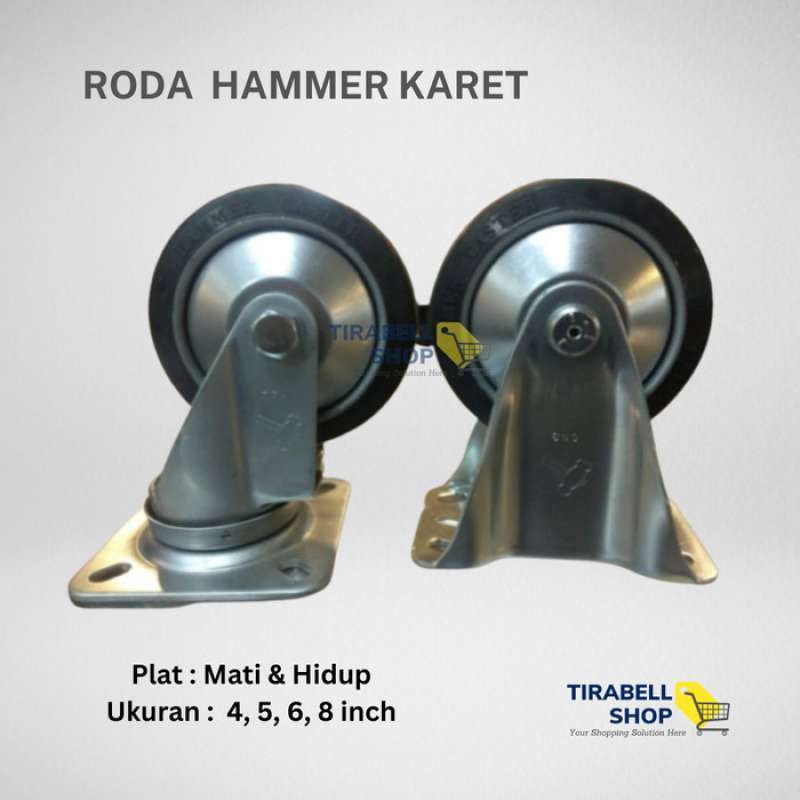 Promo Roda Hammer Karet 5 inch Hidup Diskon 23% di Seller Berkah Mulia ...