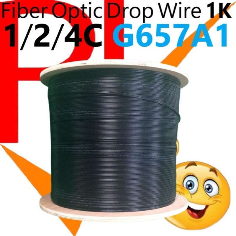 Promo Kabel FO DW 4 Core SM 1000M Fiber Optic/Optik Cable 4Core Drop ...