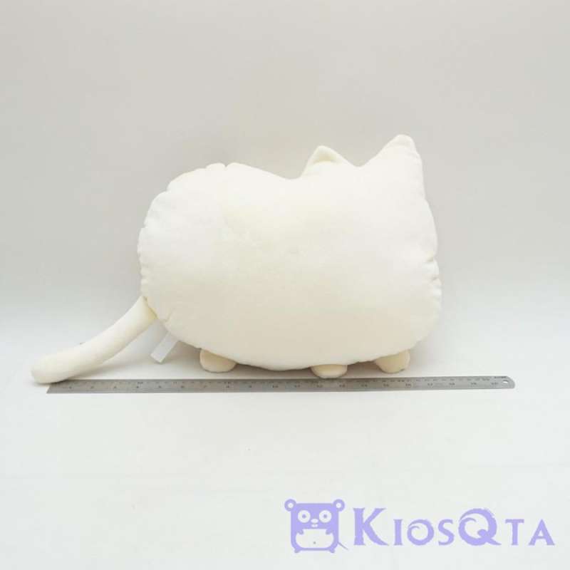 Jual Bantal Boneka Kucing Lucu Pushen Cat Bahan Soft Krem Putih Medium ...