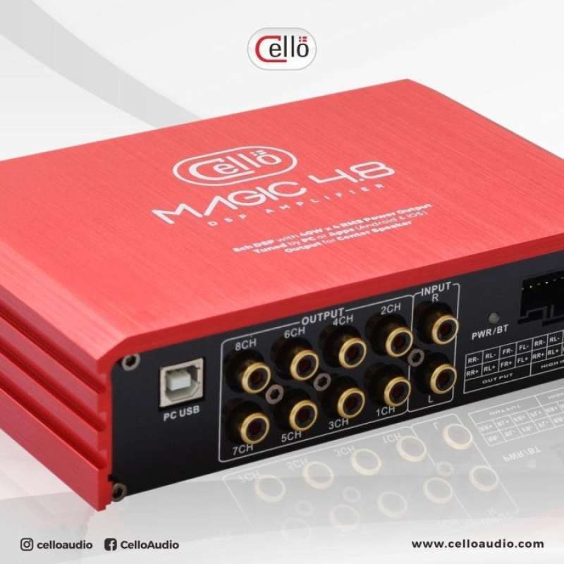 Jual Power Dsp Cello Magic 4.8 8ch Dsp With 4x40watt Power Soket ...