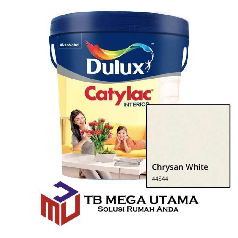 Jual Dulux Catylac Interior Chrysan White 44544 25 kg | Cat Dinding ...