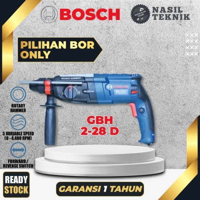 Promo BOSCH ROTARY HAMMER / BOR BETON LISTRIK 28MM SDS PLUS GBH 2-28 ...