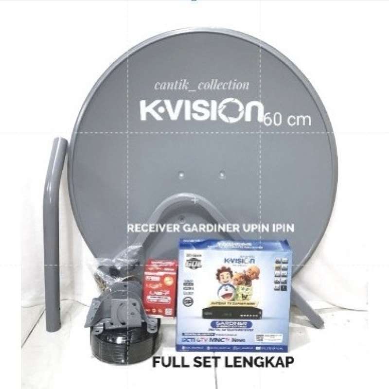 Promo PARABOLA MINI 60 CM KVISION FULL SET LENGKAP PAKET RECEIVER ...