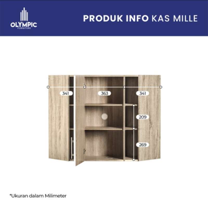 Jual Olympic Kas Mille Kitchen Set 3 Pintu Rak Dapur Rak Sudut Rak ...