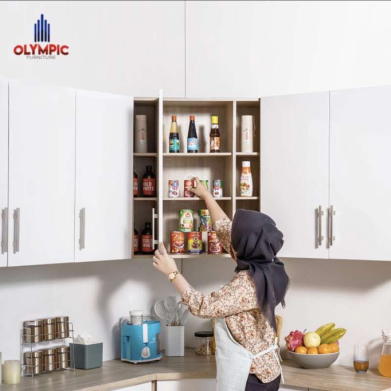 Jual Olympic Kas Mille Kitchen Set 3 Pintu Rak Dapur Rak Sudut Rak ...