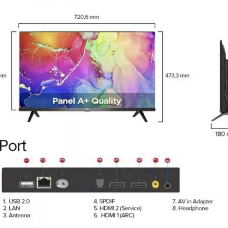 Promo LED TV 32A5 (+) 32 inch SMART ANDROID 11 NEW Garansi Resmi 3 Tah ...