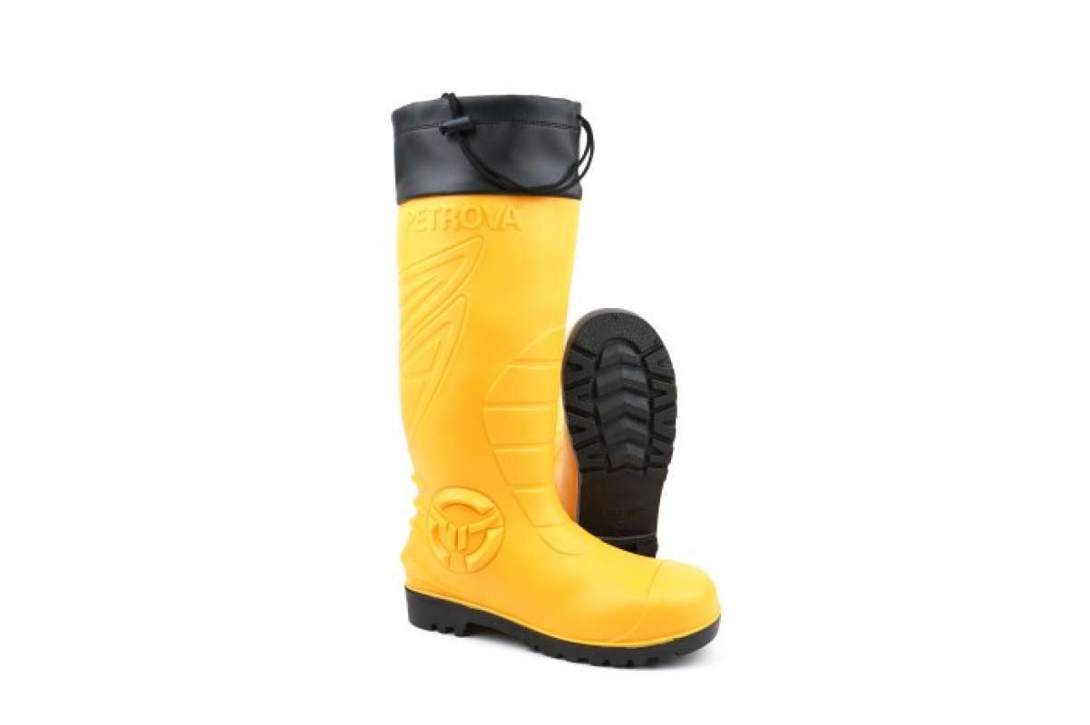 Promo Sepatu Boots Safety Petrova NELAYAN kuning-Steel Toe PVC. - 39 ...