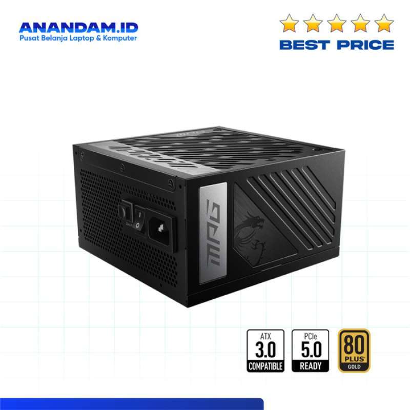 Jual MSI MPG A850G PCIE5 850Watt PSU - Power Supply 850W 80+ Gold di ...