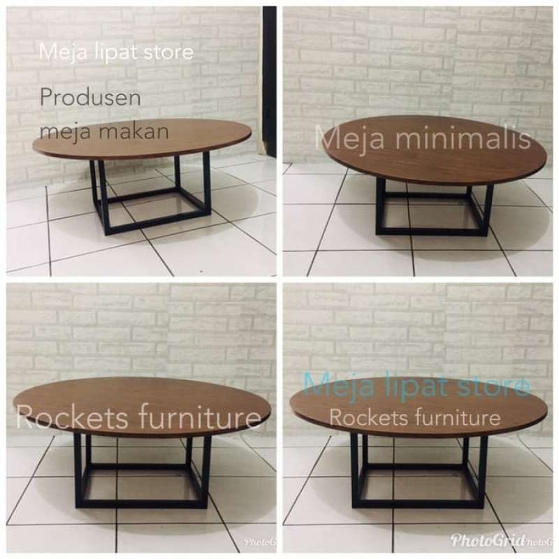 Jual Meja Lesehan Bulat D60 Meja Cafe Round Table Meja Makan Lesehan Di ...