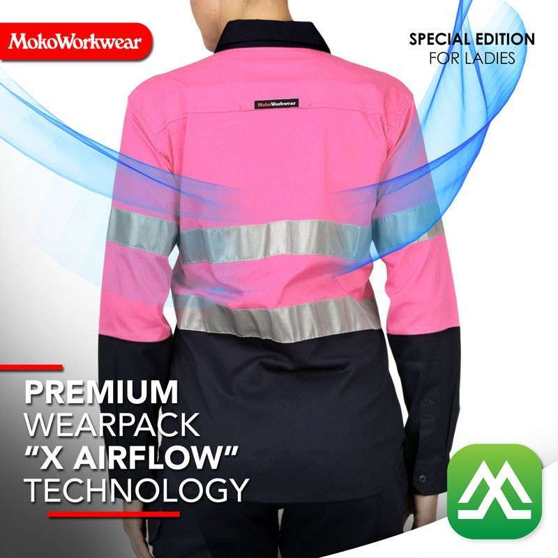 Promo Baju Atasan Kerja Wearpack Safety Warna Pink Navy Merk ...