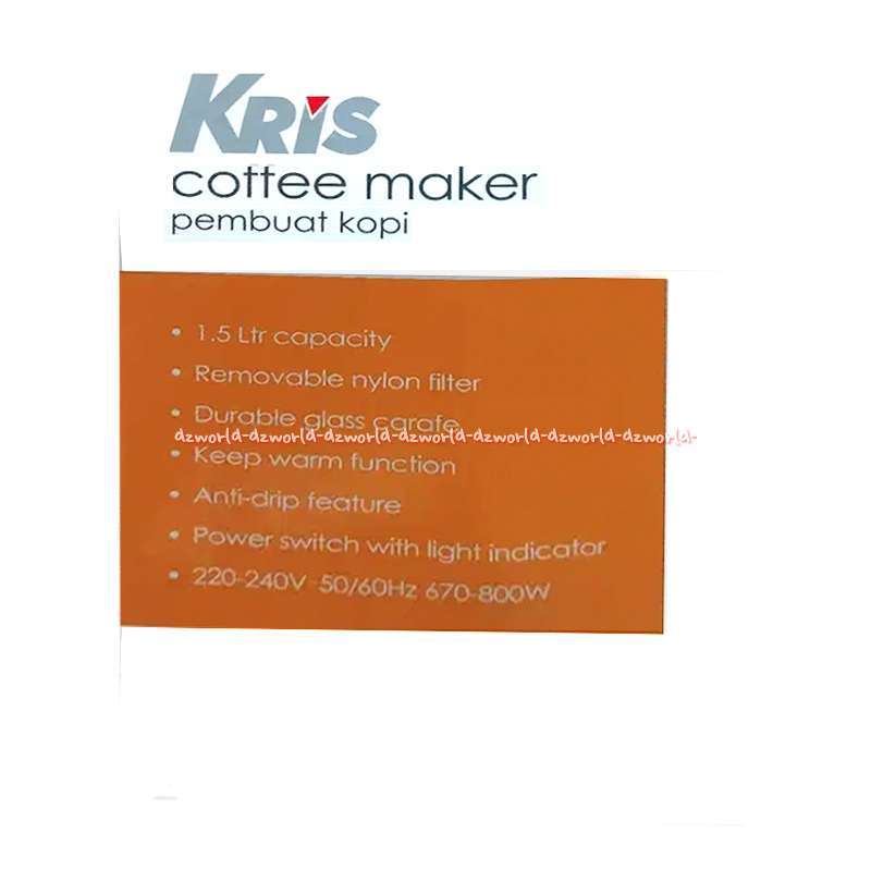Jual Kris Coffee Maker 1.5l Auto Off Mesin Alat Pembuat Kopi Design ...