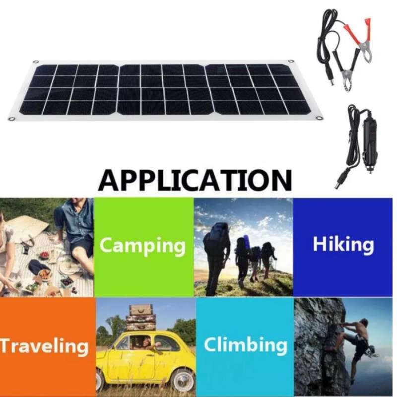 Promo XON 30W SOLAR CELL MODUL BATERAI TENAGA SURYA PANEL MOBIL PERAHU ...