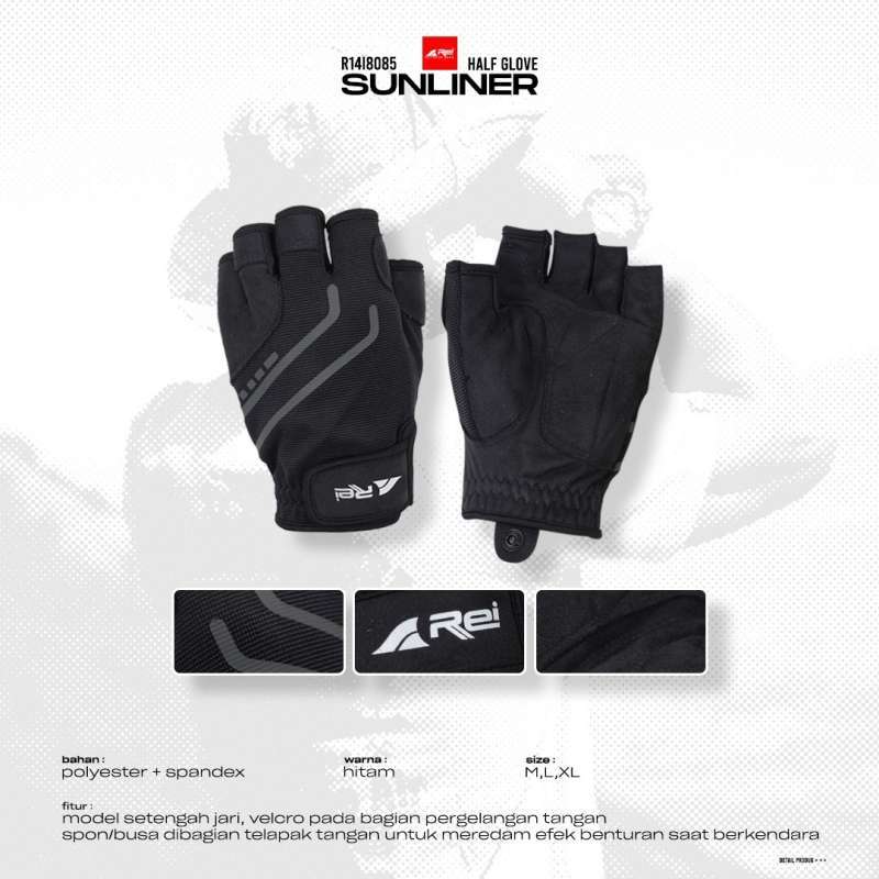 Jual Sarung Tangan Pria Polar Half Sunliner Arei Outdoorgear - L di ...